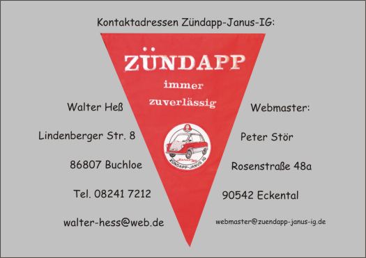 Zuendapp Janus IG Kontakt